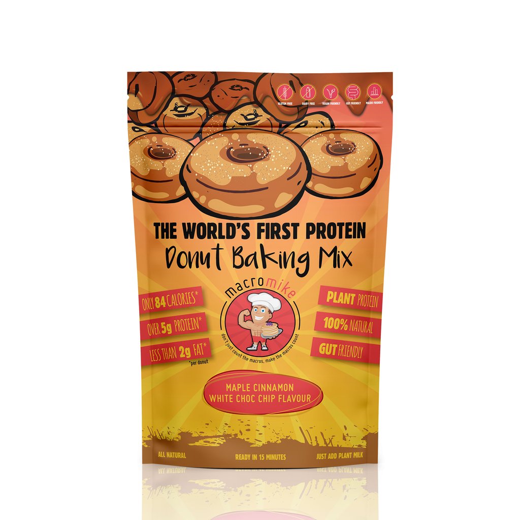 MACROMIKE DONUT BAKING MIX MAPLE CINNAMON WHITE CHOC CHIP – My ...